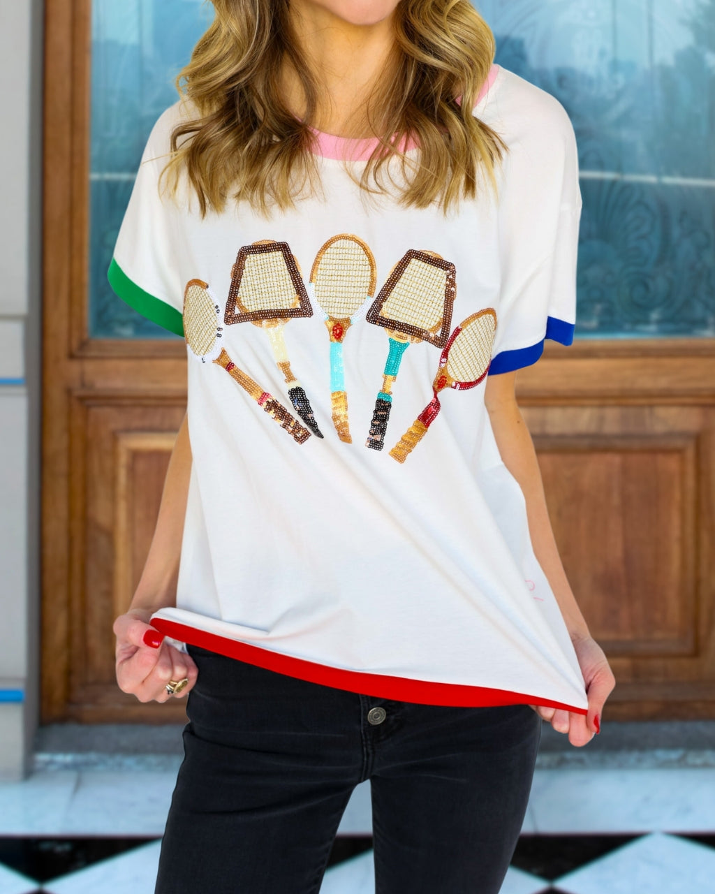 Classic Color Tennis Rackets Tee